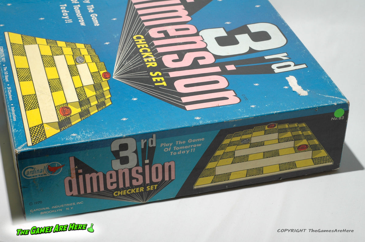 3rd Dimension Checker Set - Cardinal Games 1970 – The Games Are Here