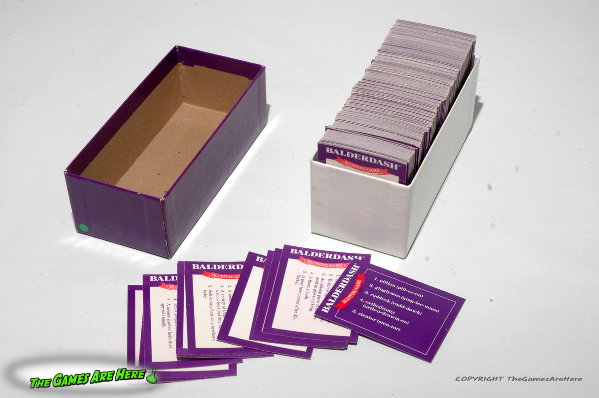 Balderdash 1984 Card Set ONLY - Games Gang 1984 – The Games Are Here