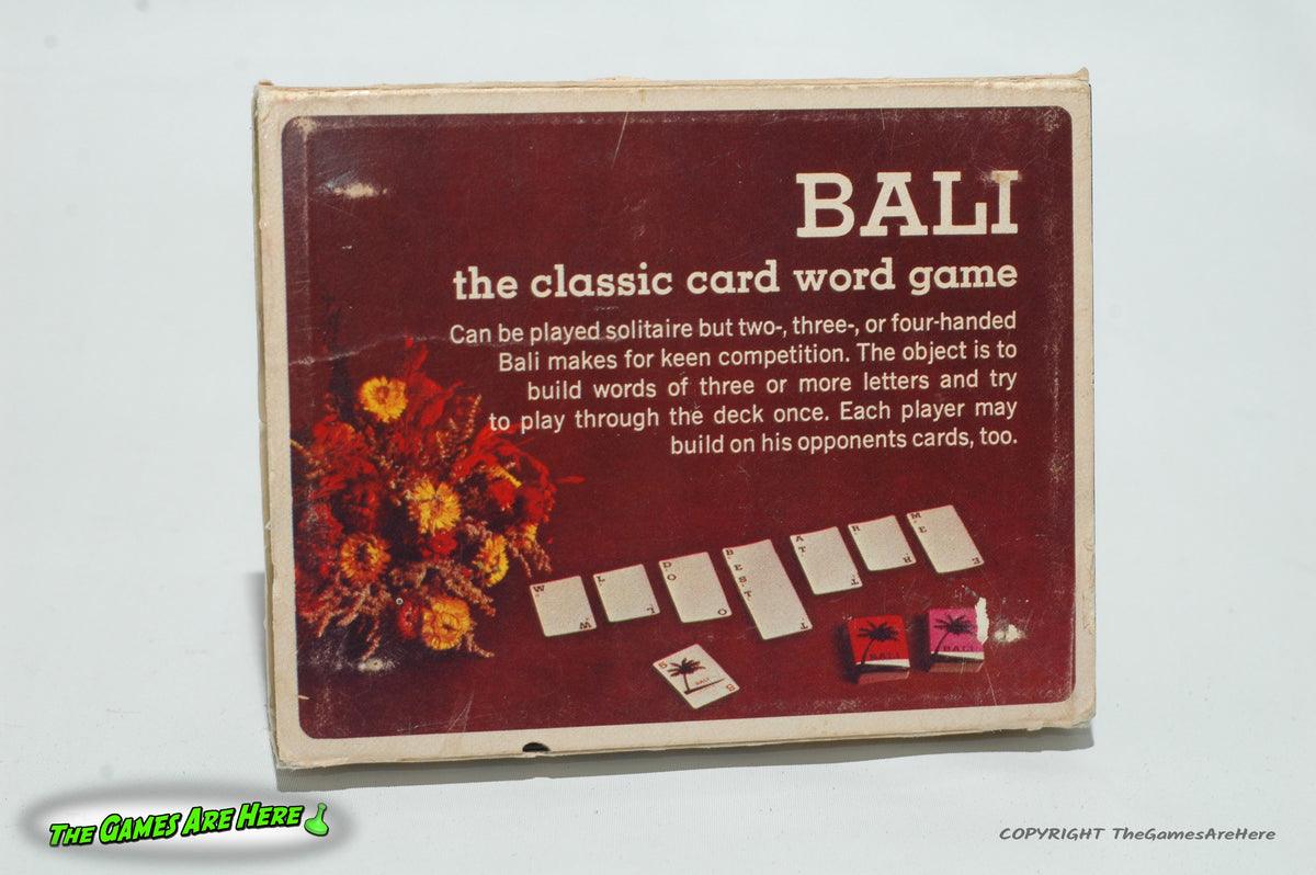 Bali Card Game - Selchow & Righter 1972 – The Games Are Here
