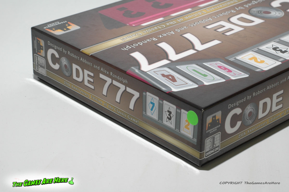 Code 777 Game 25th Anniversary Edition - Stronghold Games 2010 – The ...