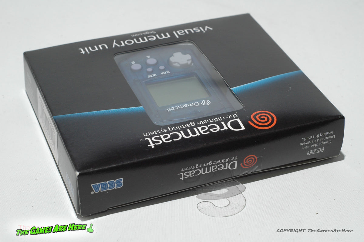 Dreamcast Visual Memory Unit Blue - Sega 2000 Brand New – The Games Are ...