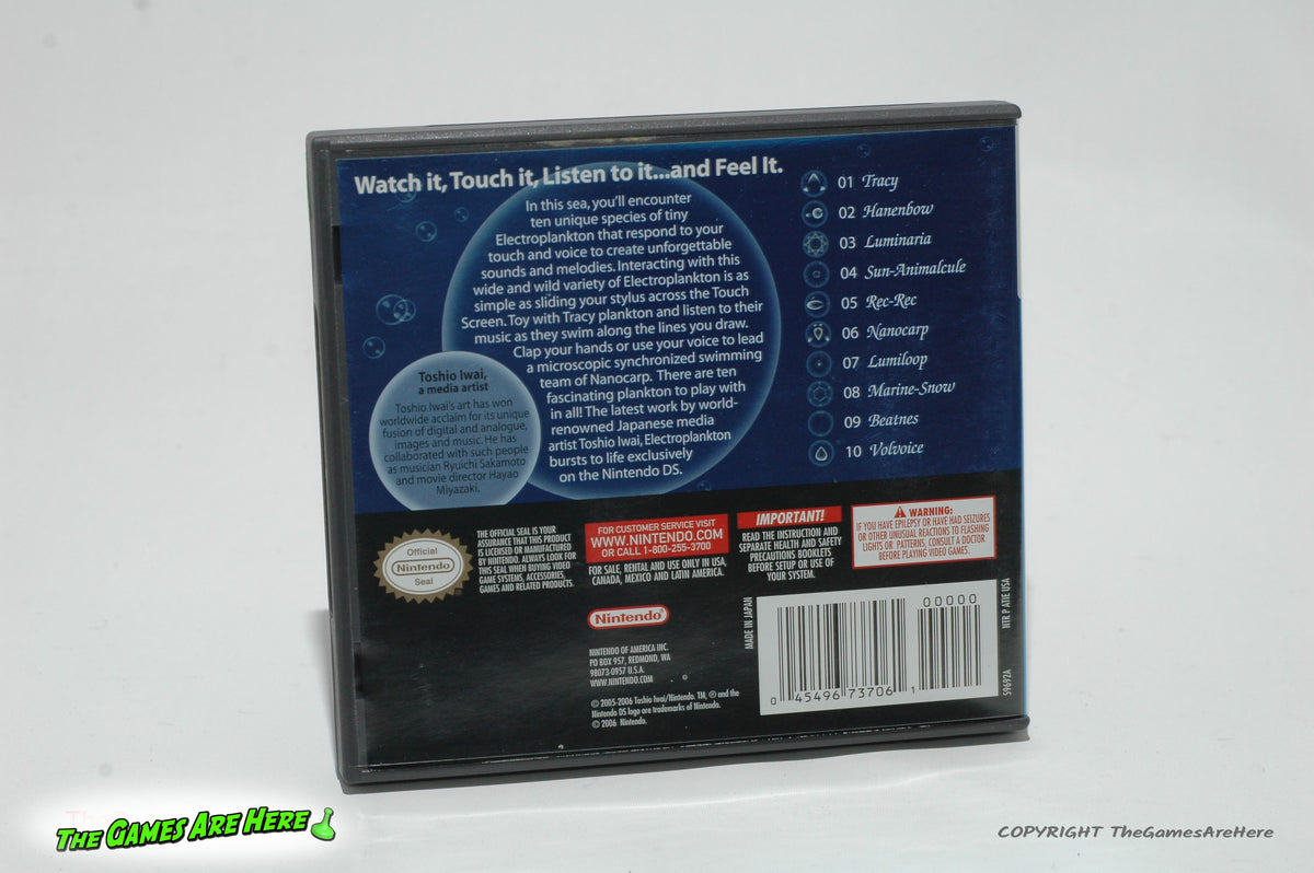 Electroplankton - Nintendo DS, Nintendo 2006 – The Games Are Here