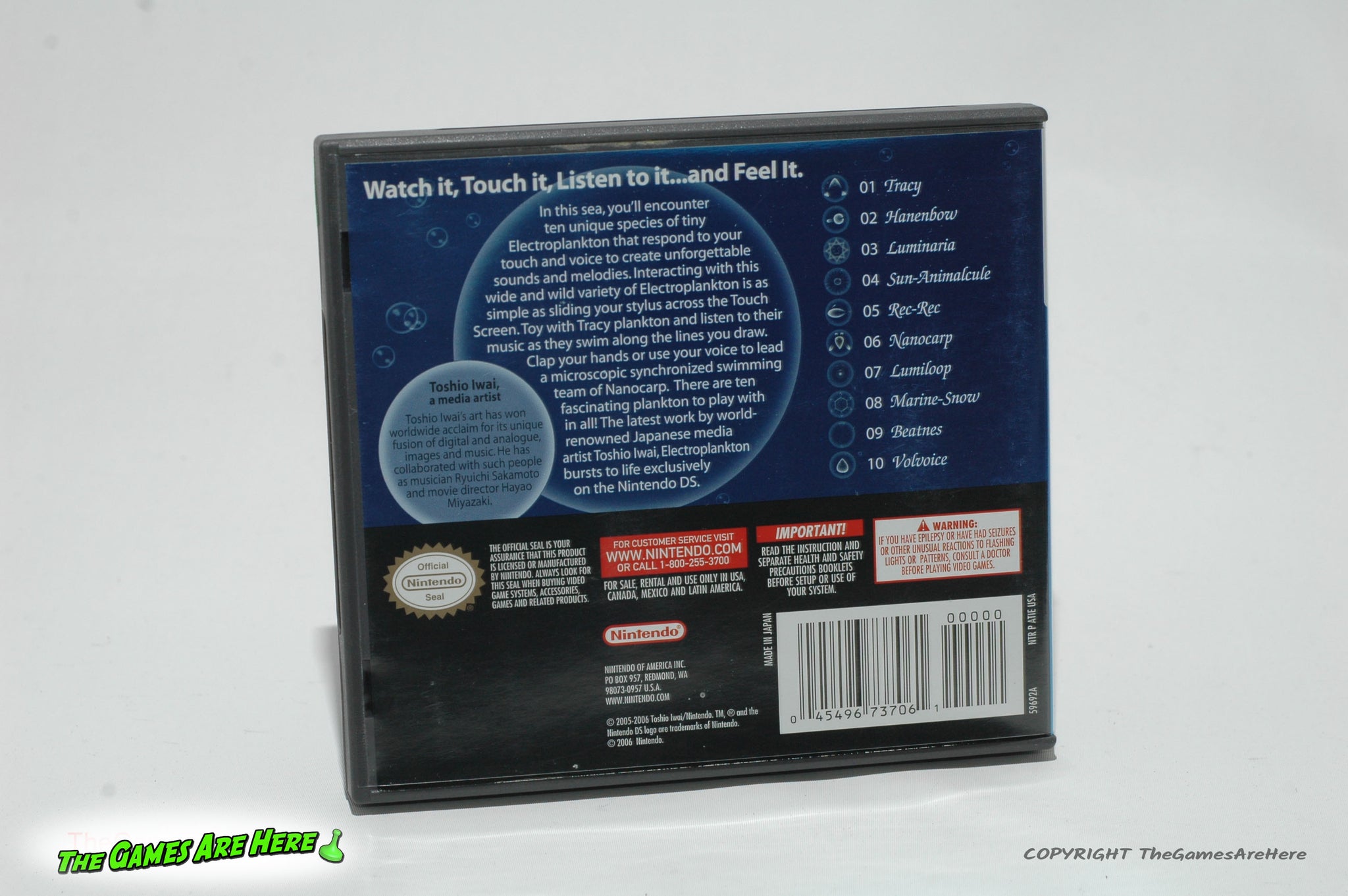 Electroplankton - Nintendo DS, Nintendo 2006 – The Games Are Here