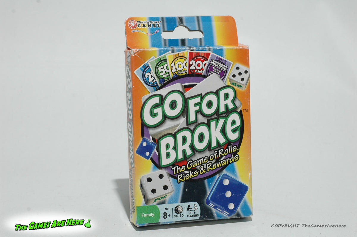 Go for Broke Game of Rolls Risks & Rewards - Winning Moves 2011 w New ...