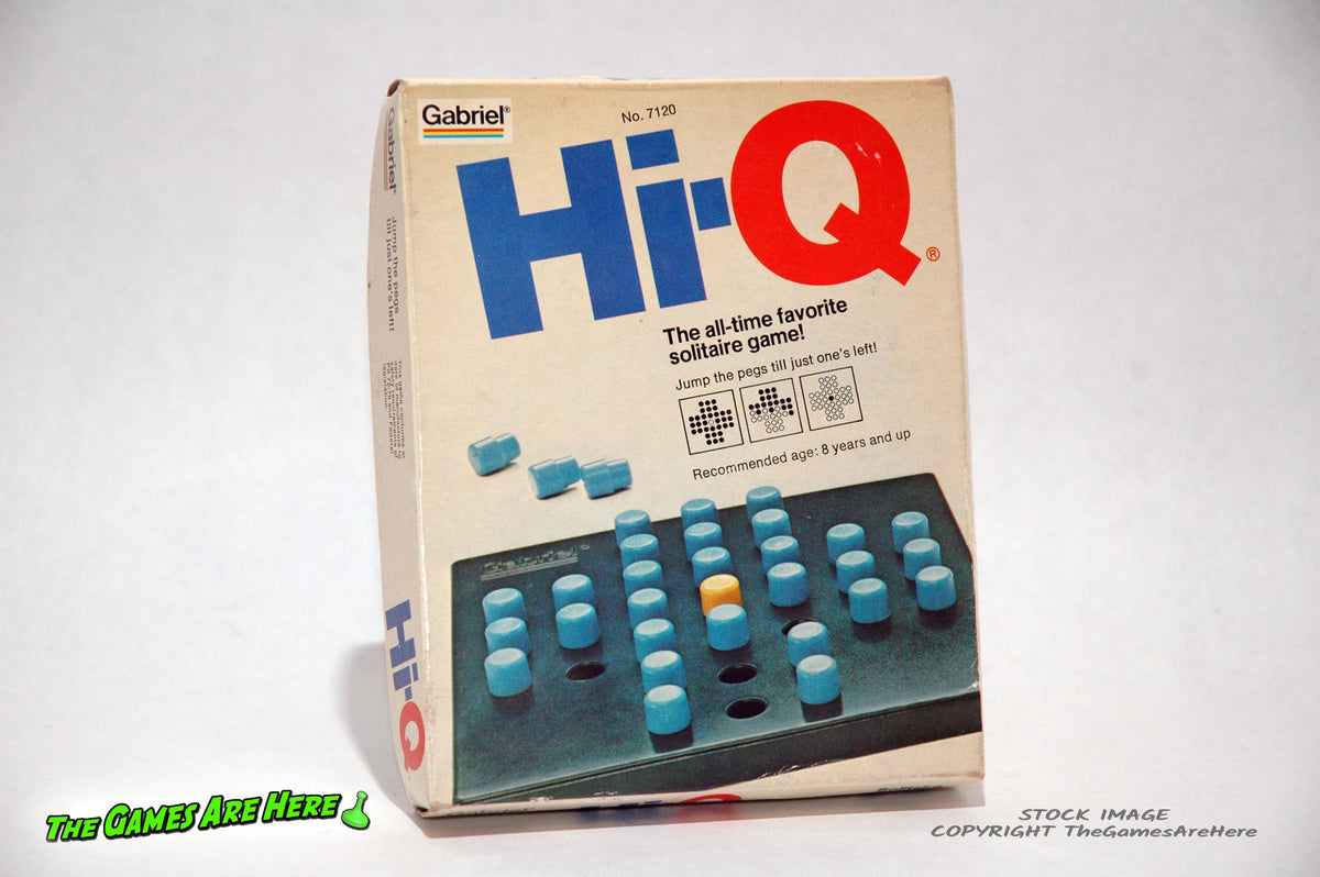 Hi-Q Solitaire Peg Jumping Game - Gabriel 1978 – The Games Are Here