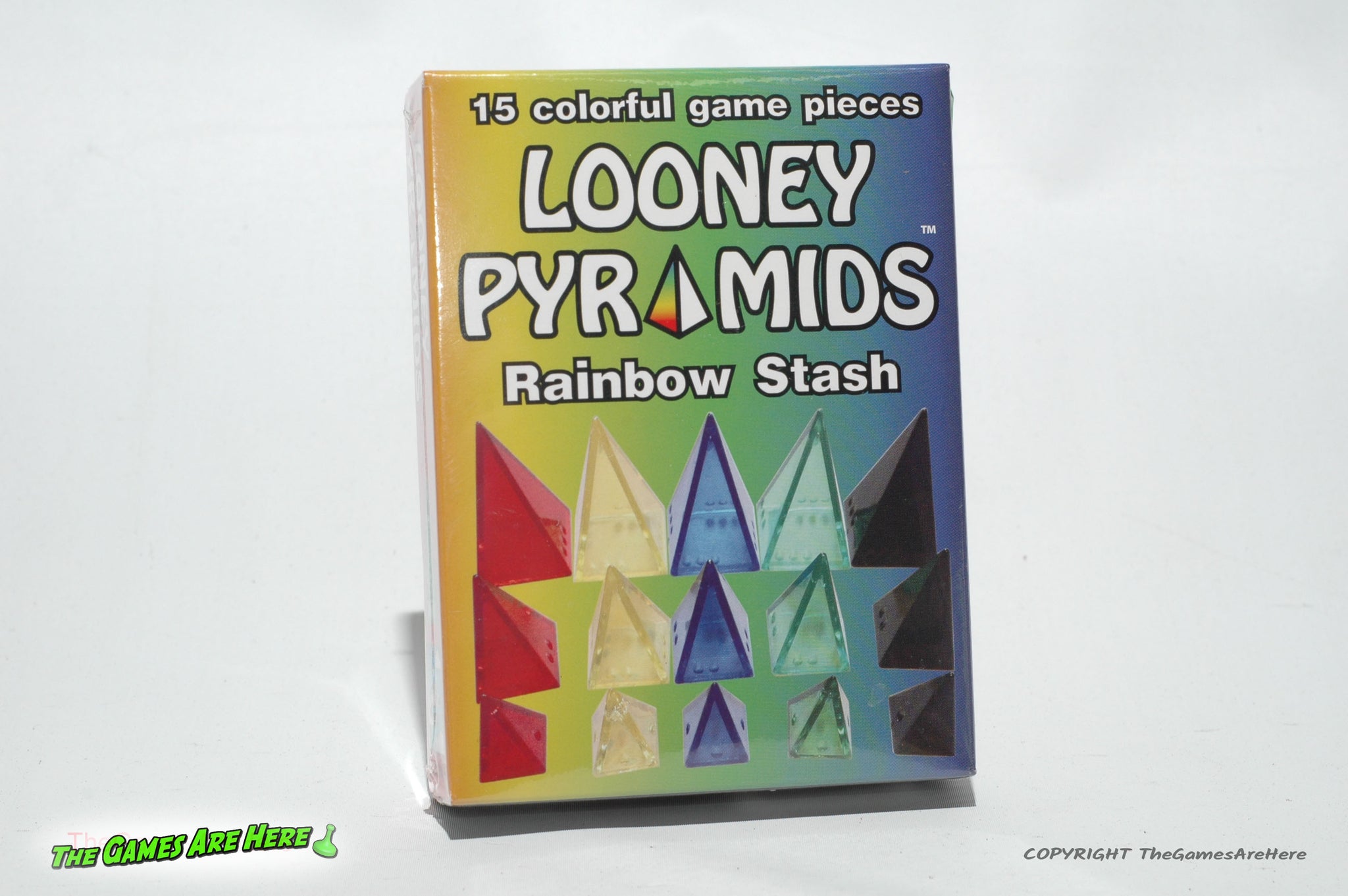 Looney Pyramids Rainbow Stash - Looney Labs Brand New – The Games Are Here