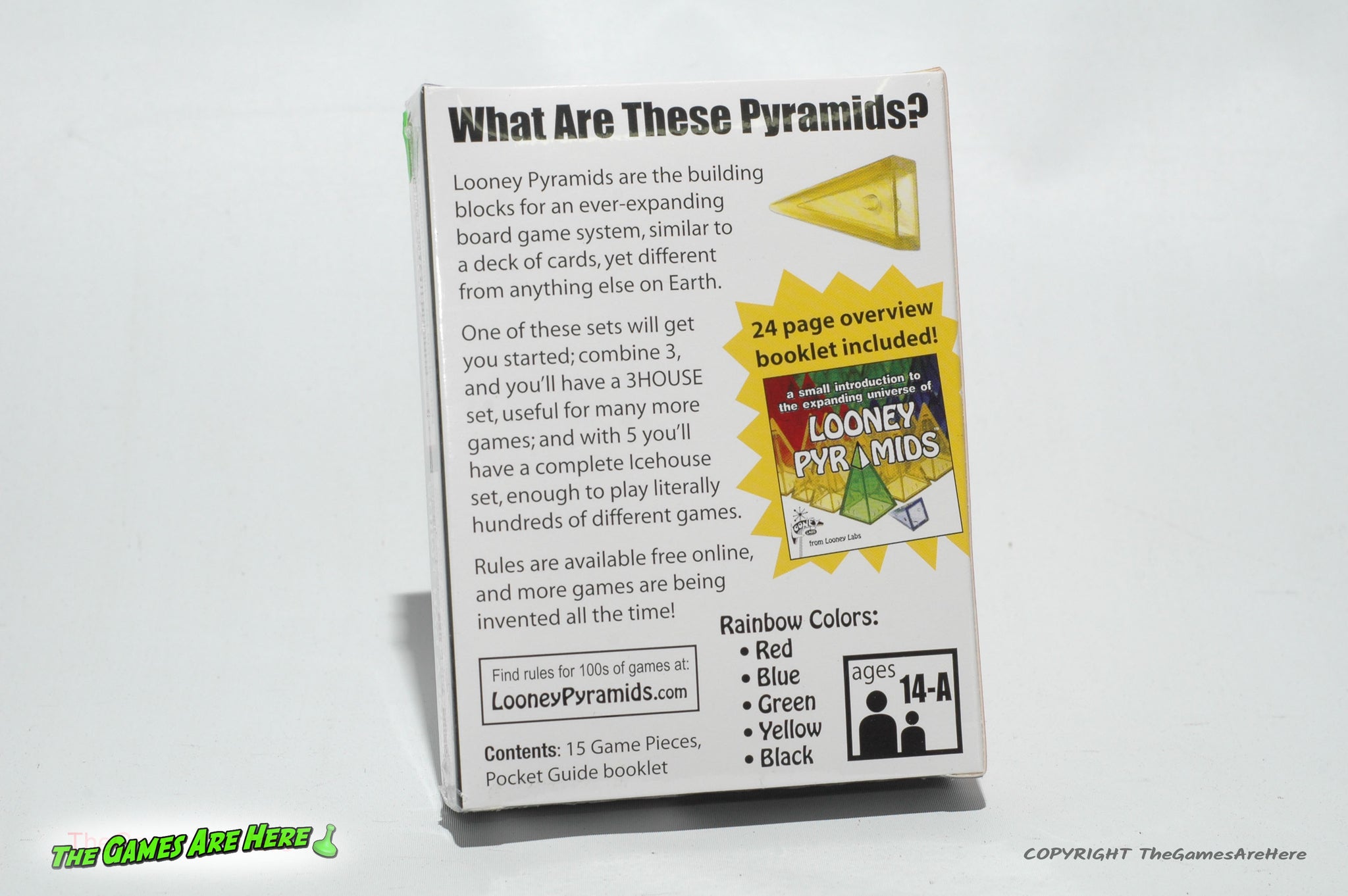 Looney Pyramids Rainbow Stash - Looney Labs Brand New – The Games Are Here