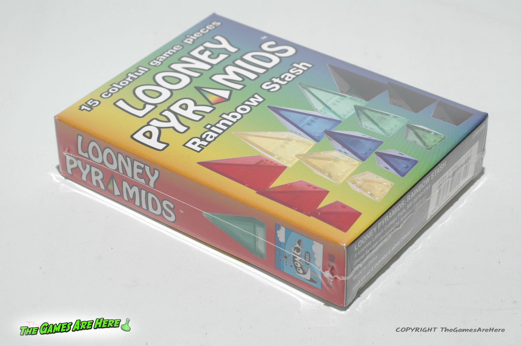 Looney Pyramids Rainbow Stash - Looney Labs Brand New – The Games Are Here