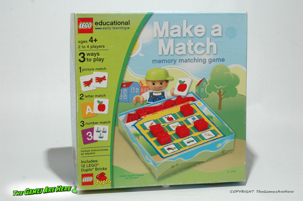 Make a Match Memory Matching Lego Duplo Game - Roseart 2005 – The Games ...