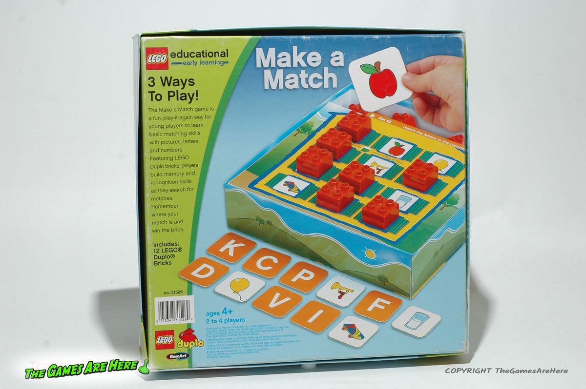 Make a Match Memory Matching Lego Duplo Game - Roseart 2005 – The Games ...