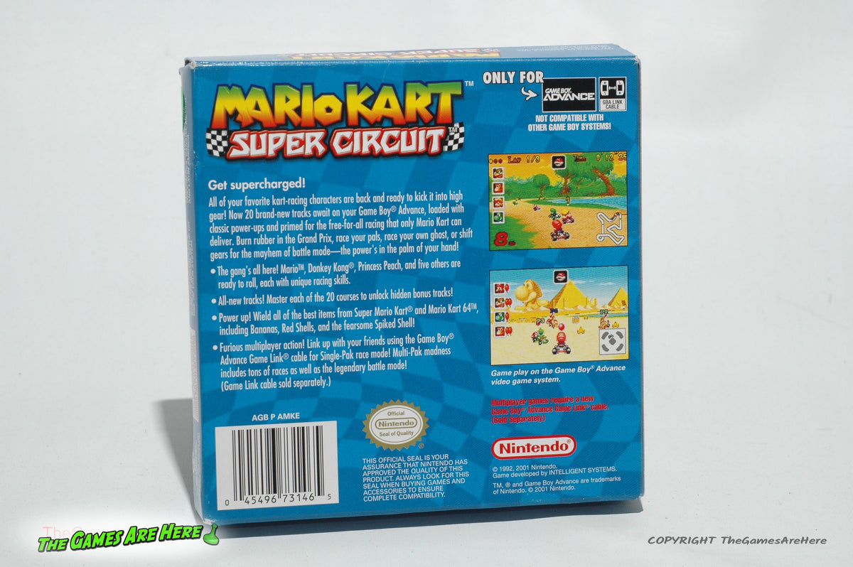Mario Kart Super Circuit - Game Boy Advance, Nintendo 2001 – The Games ...