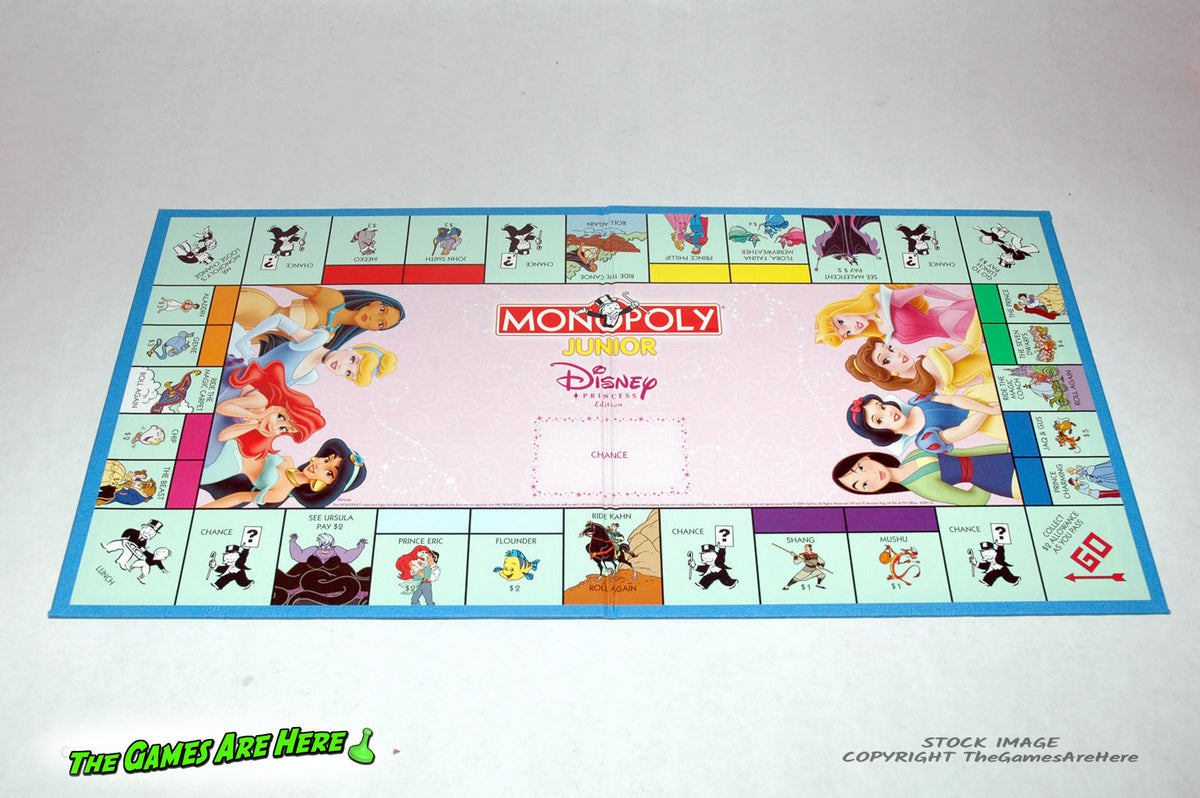 Monopoly Junior Disney Princess Edition - Parker Brothers 2004 – The ...