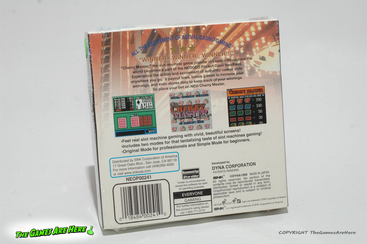 Neo Cherry Master Color - Neo Geo Pocket, SNK 1999 Brand New – The ...