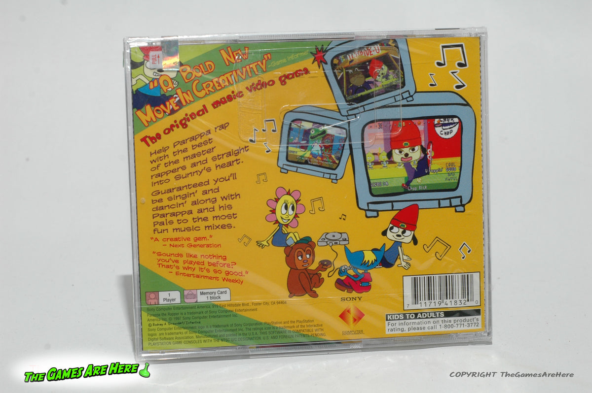 Parappa The Rapper - Sony Playstation 1997 Brand New – The Games Are Here