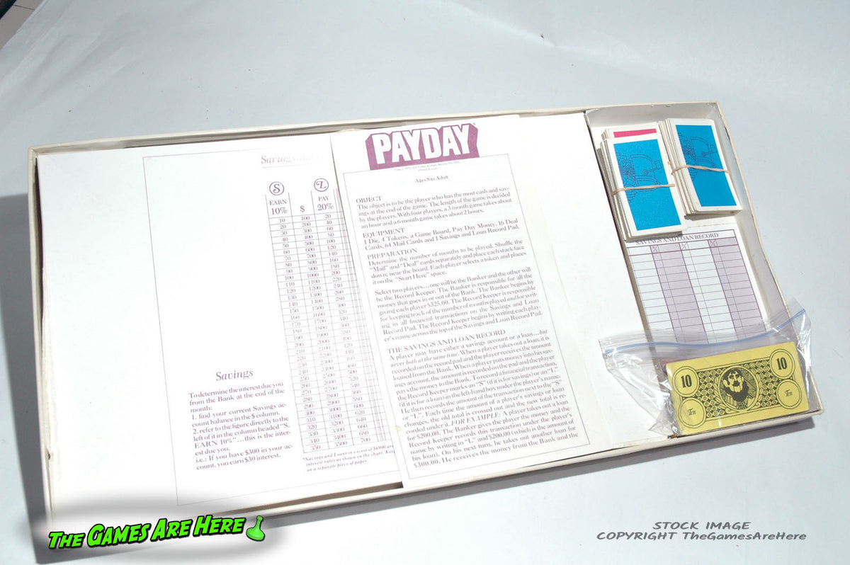 Payday Board Game - Parker Brothers 1975 – The Games Are Here