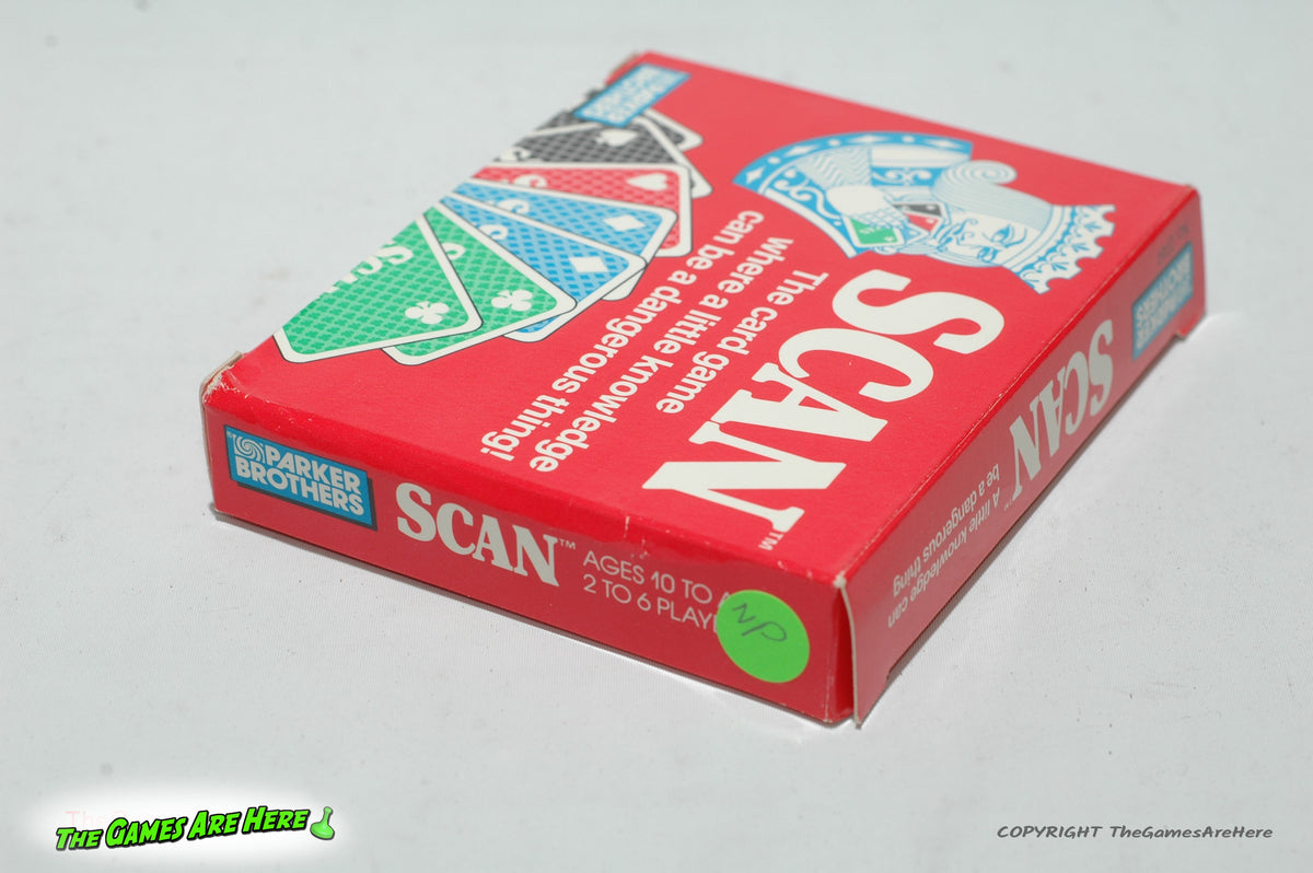 Scan Card Game - Parker Brothers 1988 w New Cards – The Games Are Here