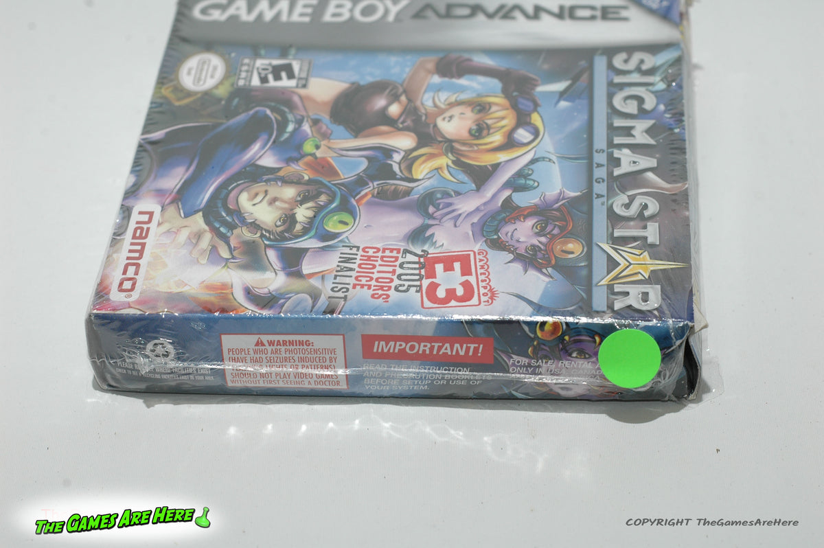Sigma Star Saga - Game Boy Advance, Namco 2001 – The Games Are Here