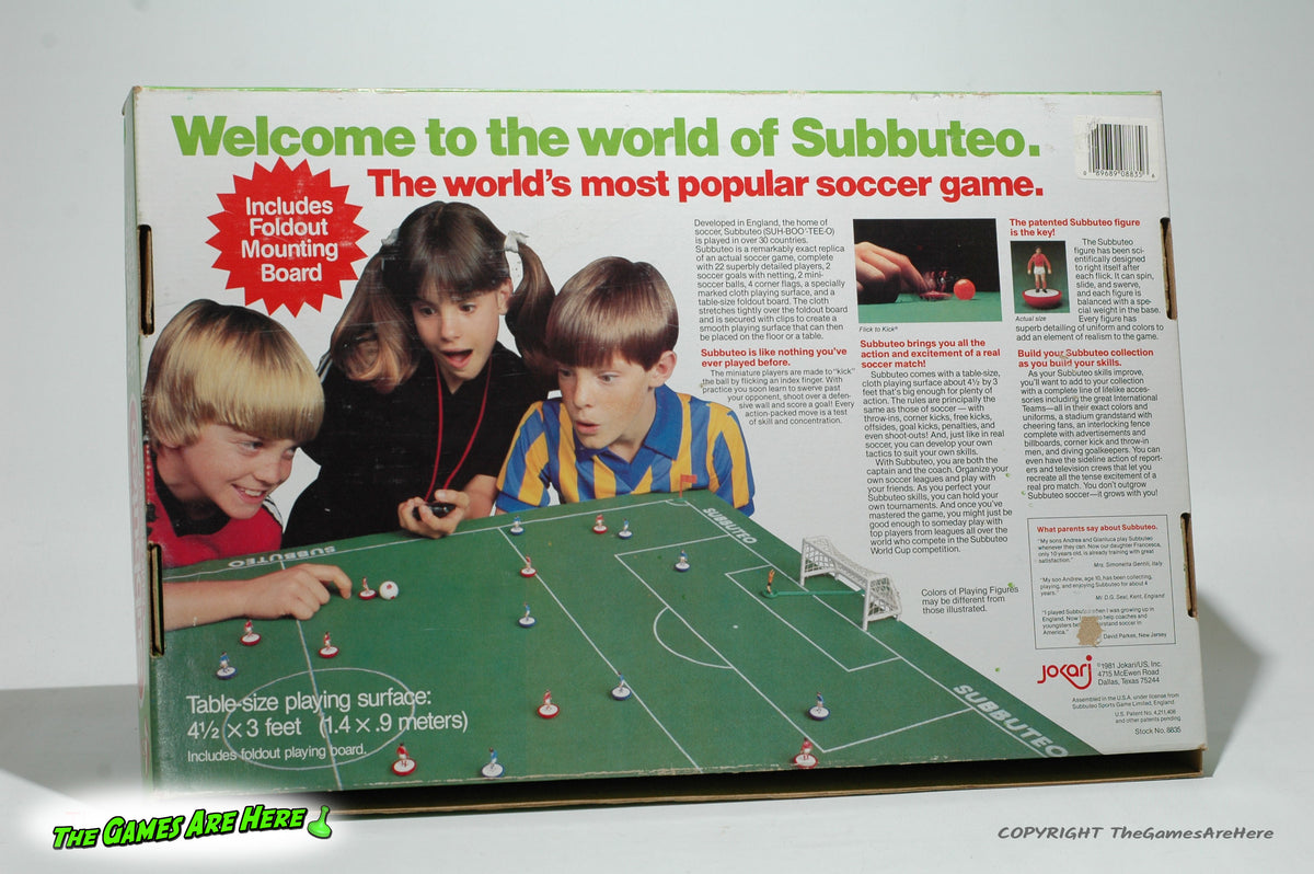 Subbuteo Table Soccer Game International Edition - Jokari 1981 – The ...
