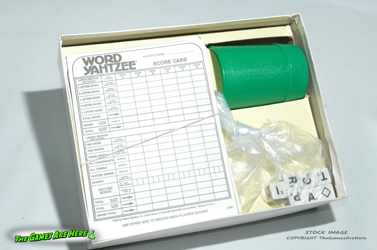 Word Yahtzee - Lowe 1982 – The Games Are Here