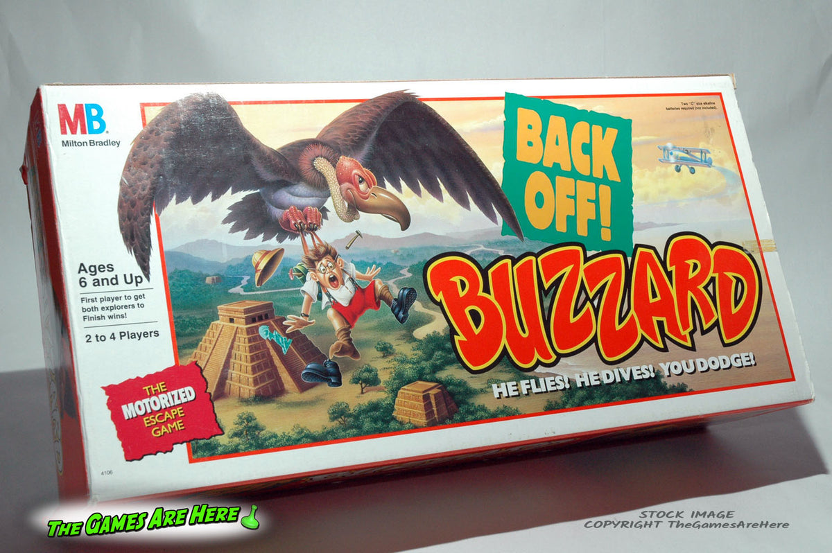 Back Off Buzzard Motorized Game - Milton Bradley 1990 – The Games Are Here