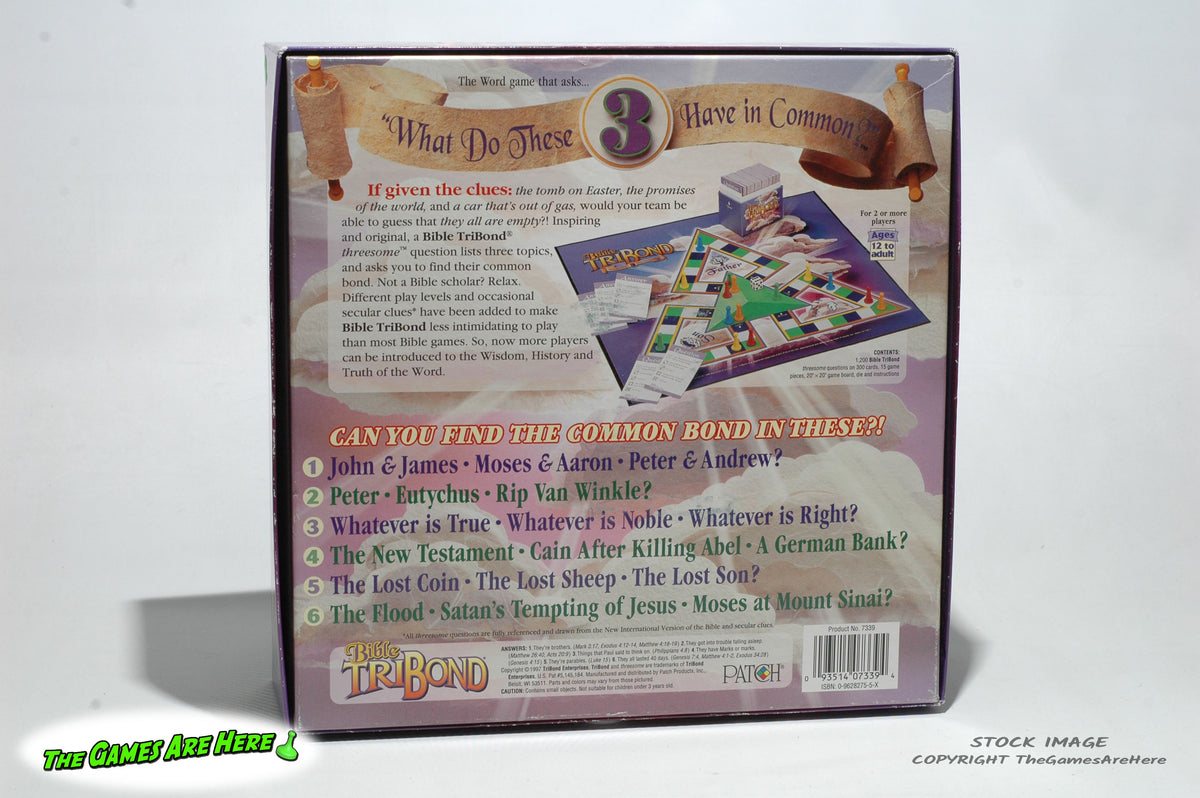 Bible TriBond Game - Patch 1997 – The Games Are Here