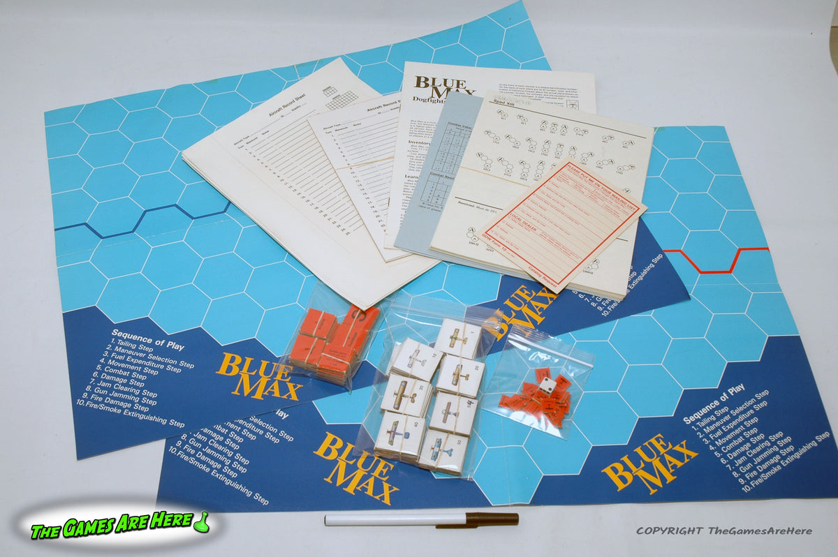 Blue Max Dogfights over France Game - Game Designers Workshop 1983 ...
