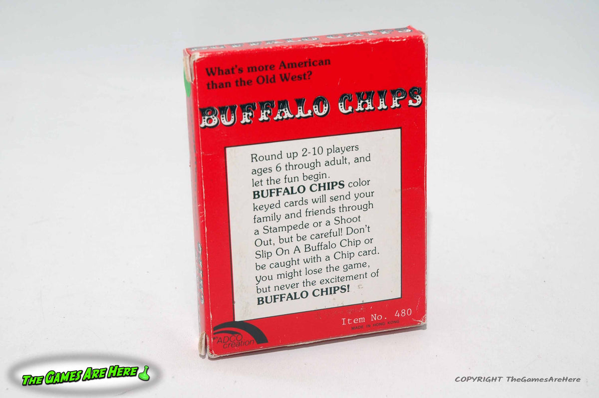 Buffalo Chips Card Game - Adco Creation 1981 w New Cards – The Games ...