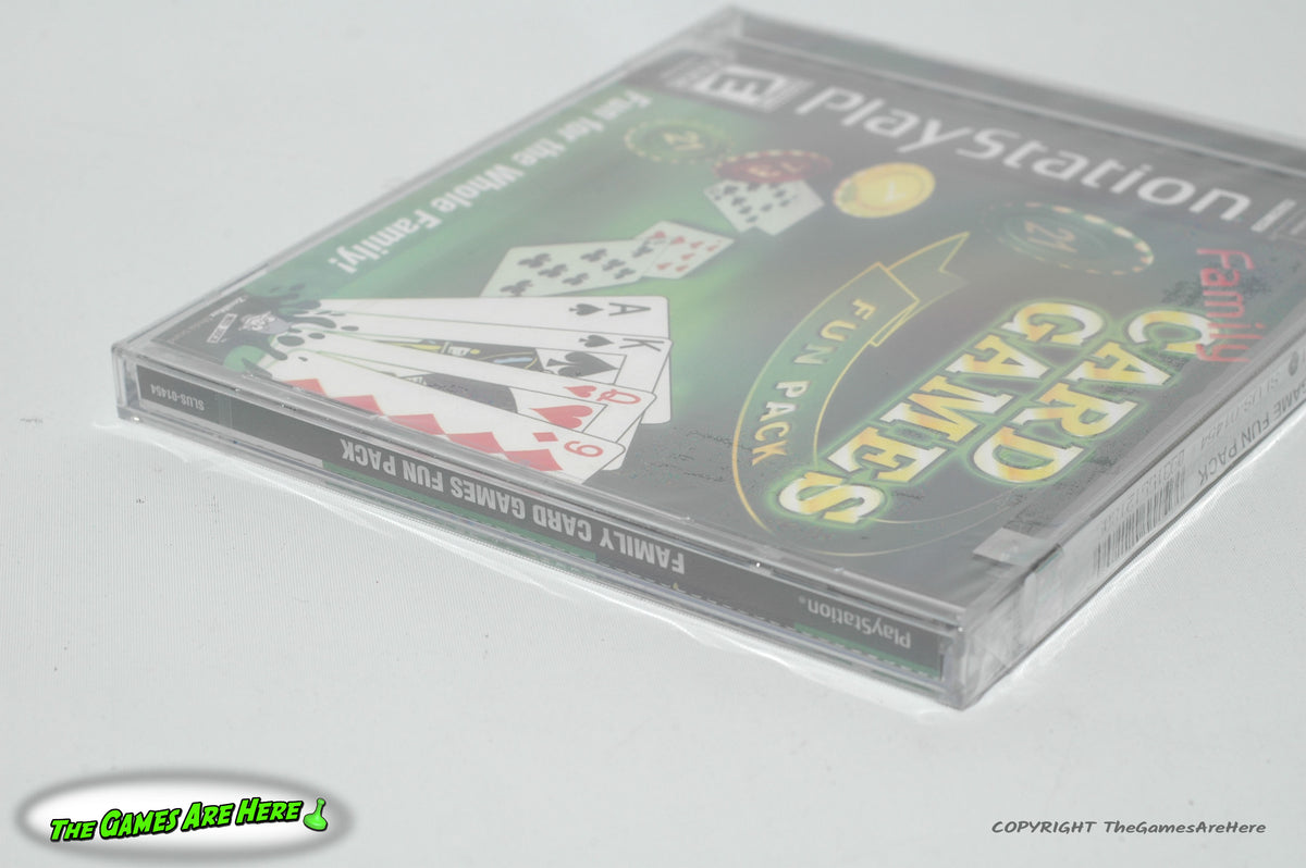 Family Card Games Fun Pack - Sony Playstation ZeniMax 2002 Brand New ...