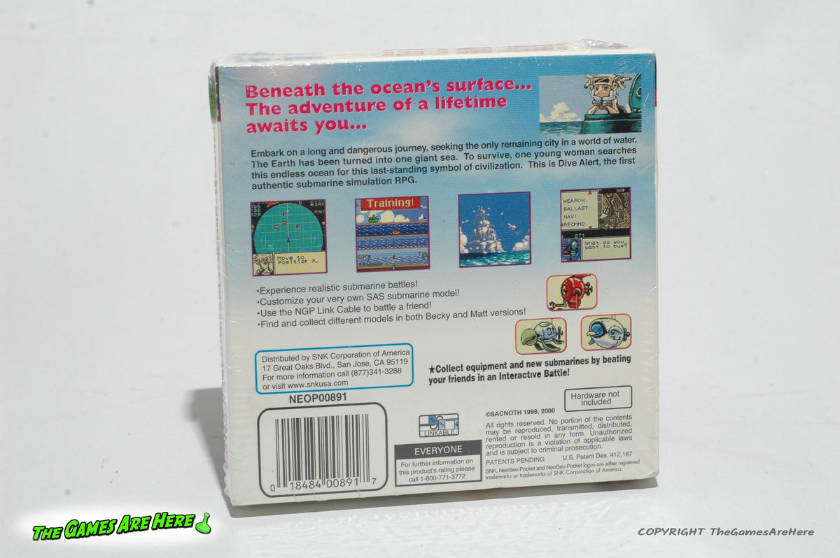 Dive Alert Becky's Version - Neo Geo Pocket Color, SNK 2000 Brand New ...