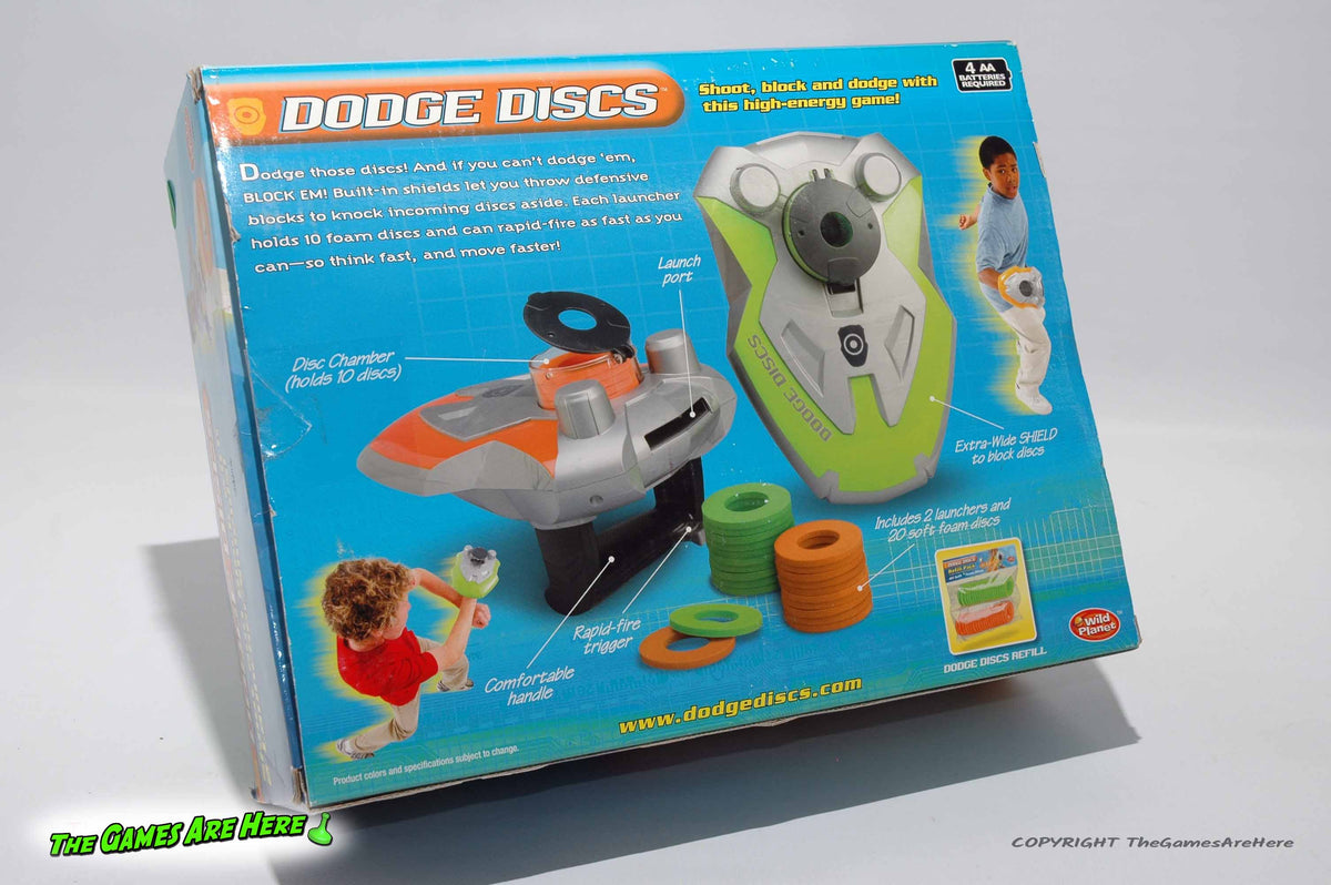 Dodge Discs Toy Disc Shooters Set - Wild Planet 2005 w Box wear & New ...