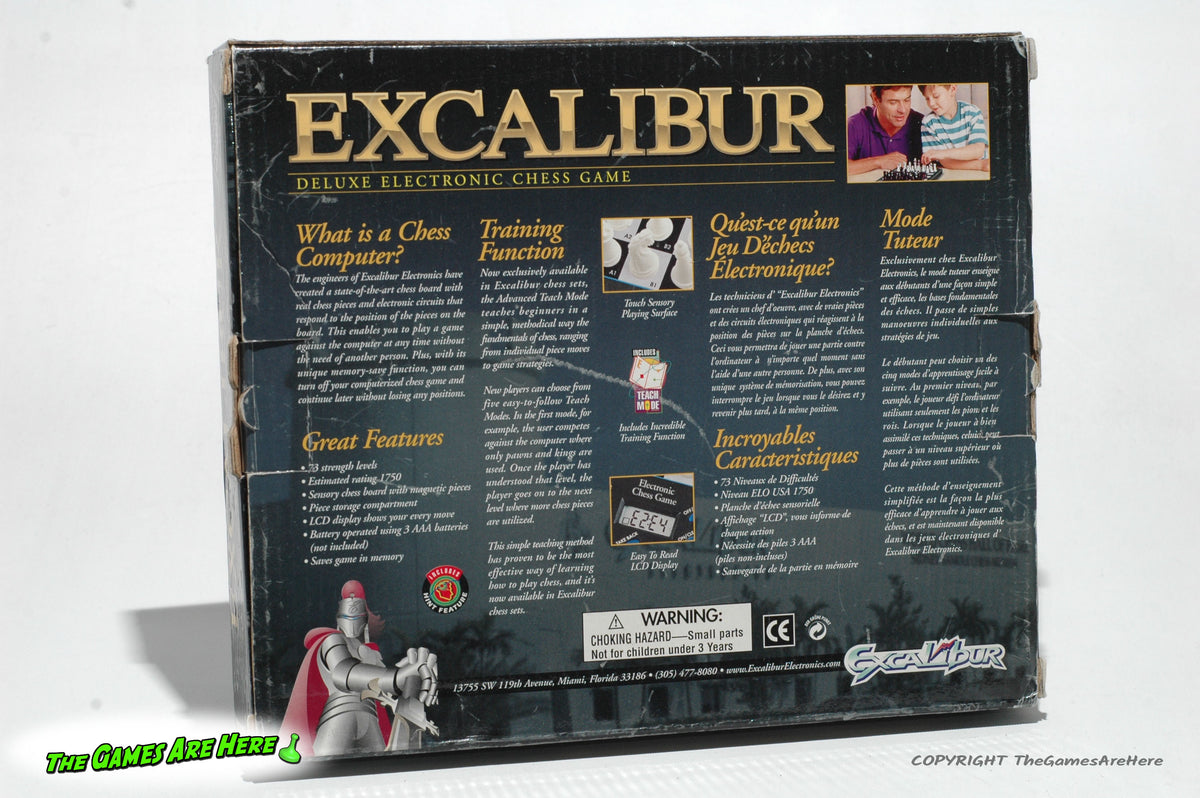 Excalibur Deluxe Electronic Chess Game #901E-4 - Excalibur Electronics ...