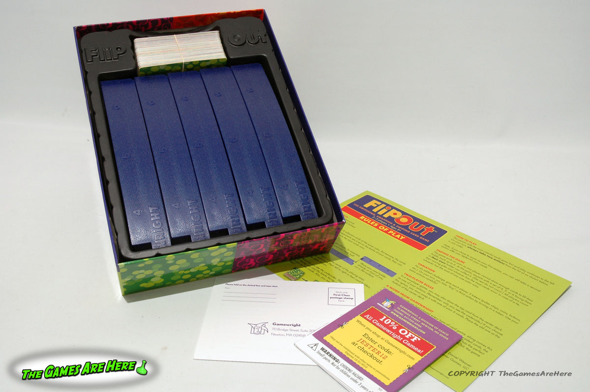 Flip Out Card Game - Gamewright 2010 – The Games Are Here