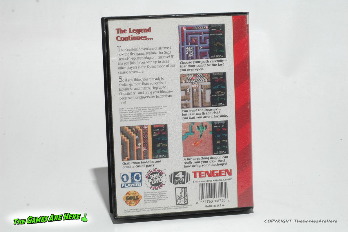 Gauntlet IV - Sega Genesis Tengen 1993 – The Games Are Here