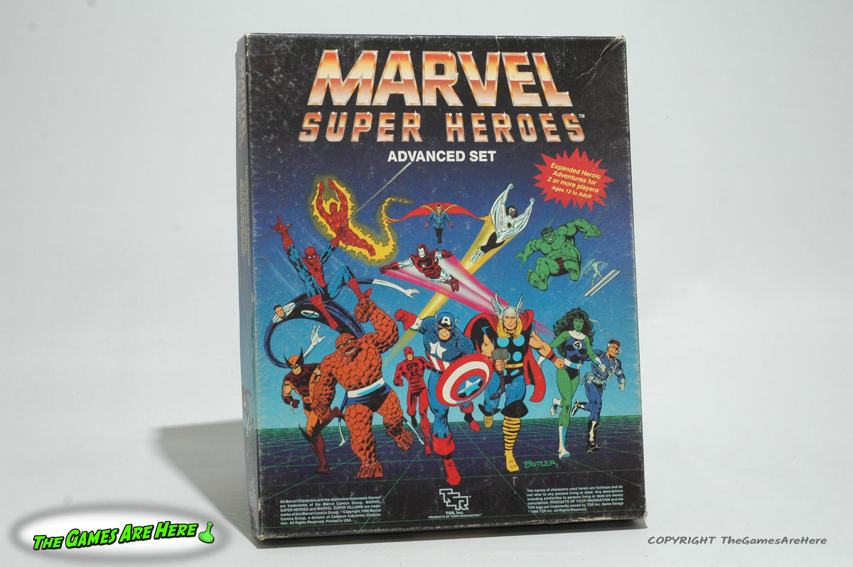 Marvel Super Heroes Advanced Set - TSR 1986 Uncut w Extras – The Games ...