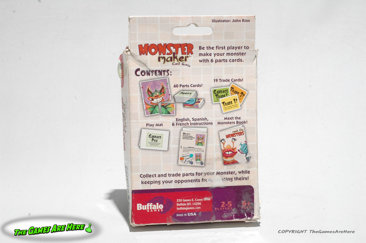 Monster Maker Card Game - Buffalo Games 2006 – The Games Are Here