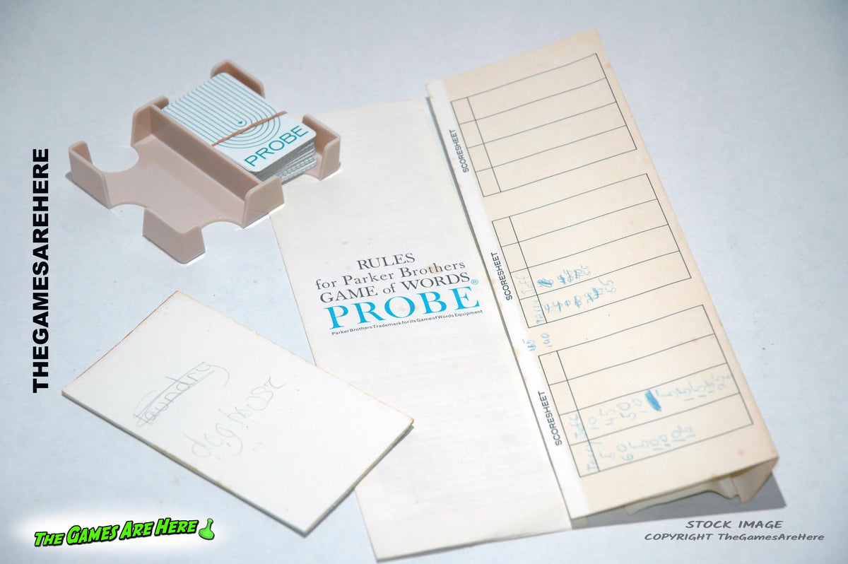 Probe Game of Words - Parker Brothers 1974 – The Games Are Here