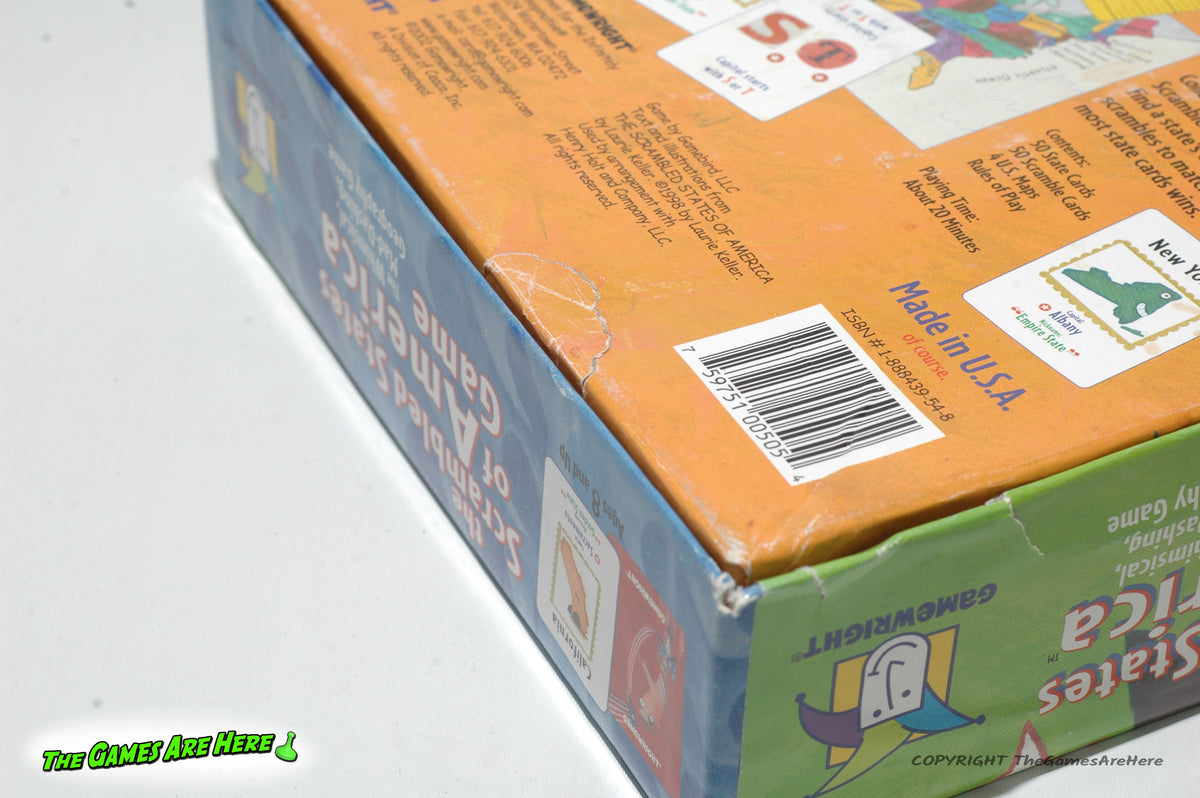 Scrambled States of America Card Game - Gamewright 2002 – The Games Are ...