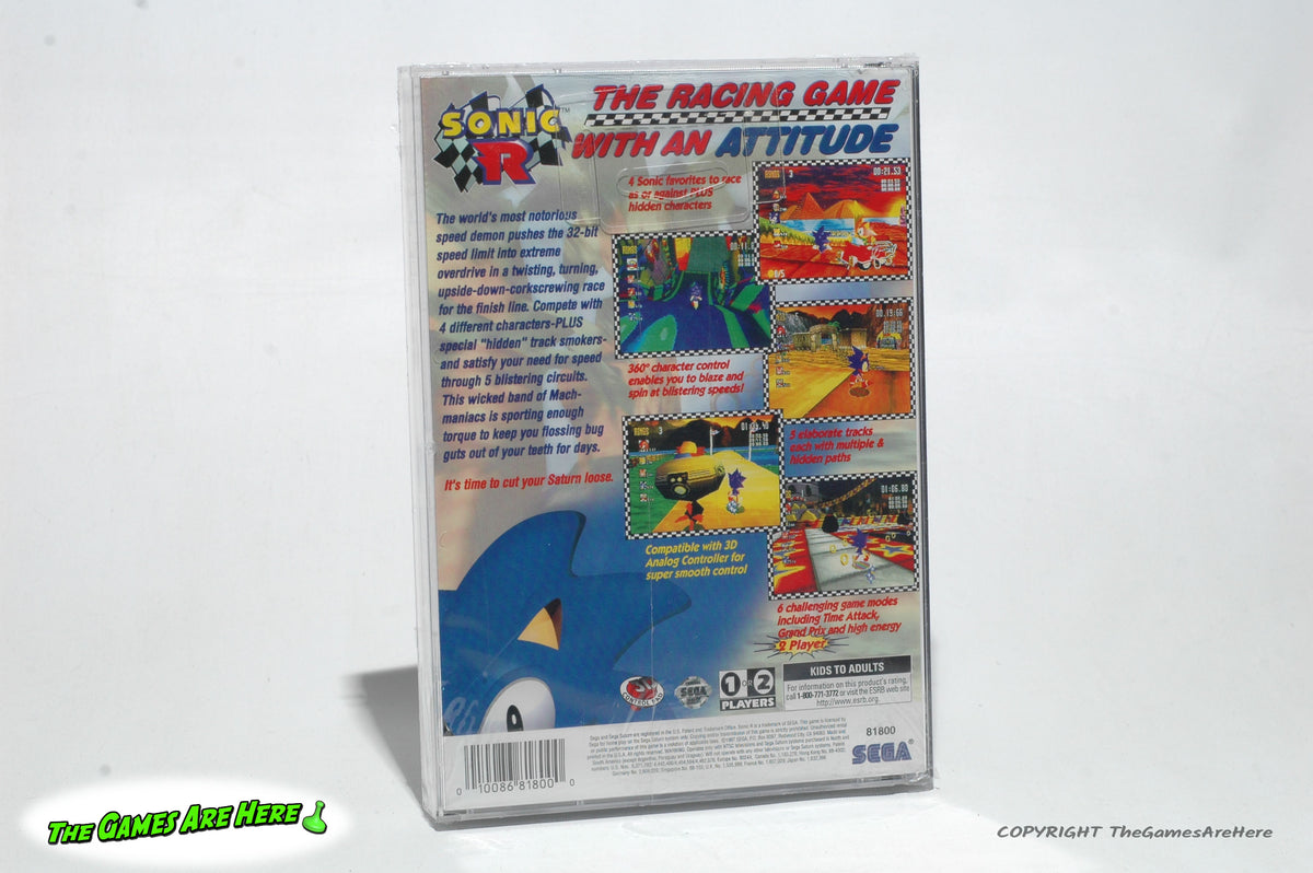Sonic R - Sega Saturn 1997 Factory Sealed – The Games Are Here