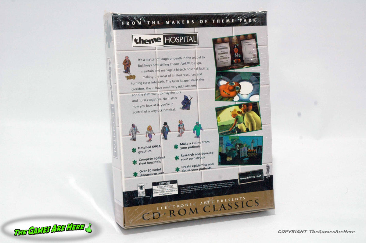 Theme Hospital CD-Rom Classics - Electronic Arts 1998 Windows 95/MS-DO ...