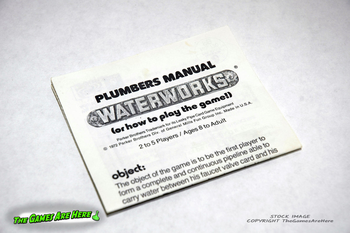 Waterworks Leaky Pipe Card Game - Parker Brothers 1976 – The Games Are Here